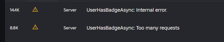 What should I do for my badge system so it doesn't overload - Scripting Support - Developer ...
