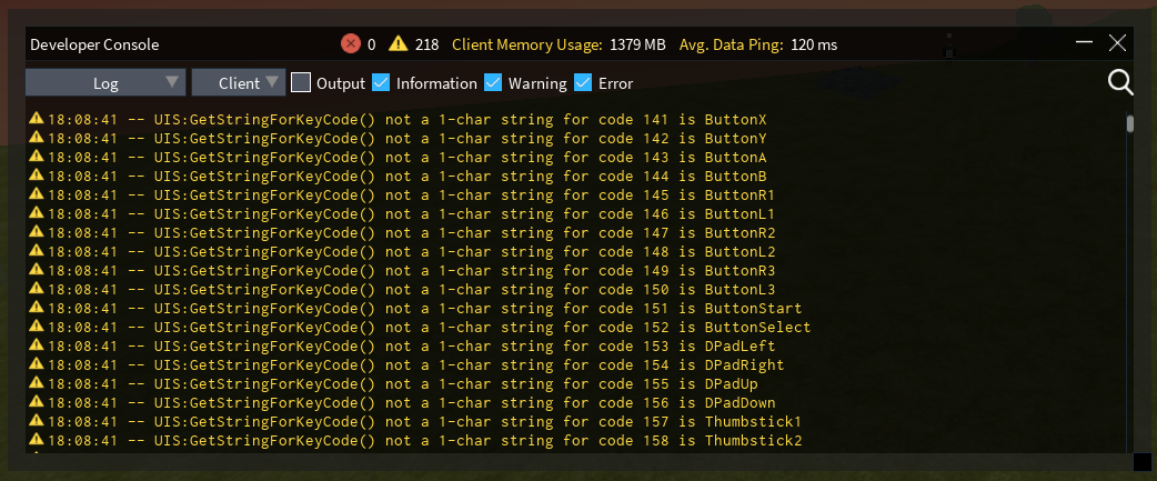 UserInputService:GetStringForKeyCode() has different outputs in studio ...