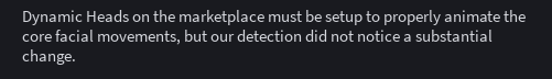 Dynamic Head with fully implemented FACS poses incorrectly fails ...