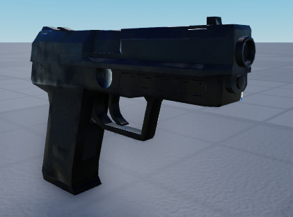 First Gun Model: High-Quality, Super-Optimized, Only 958 Tris ...