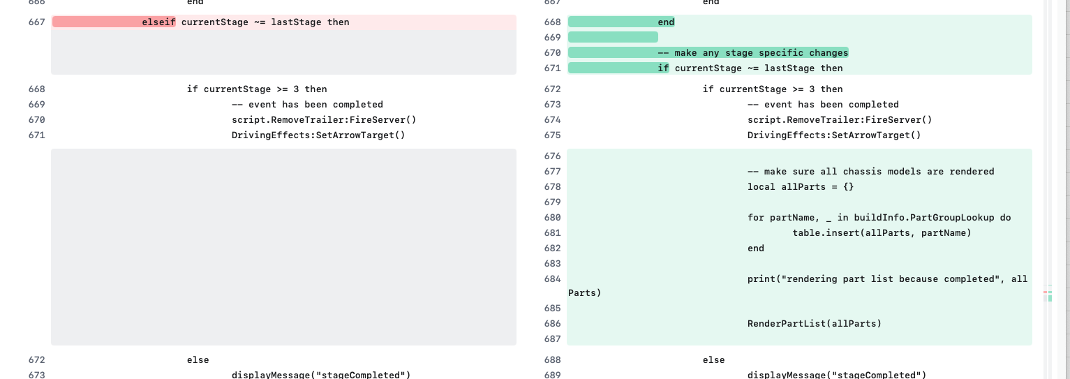 Improvements to the Script Editor’s Diff Tool - Announcements - Developer Forum | Roblox
