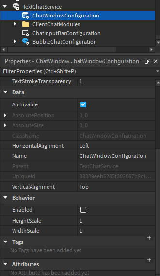 Chat histroy doesnt hide - Scripting Support - Developer Forum | Roblox