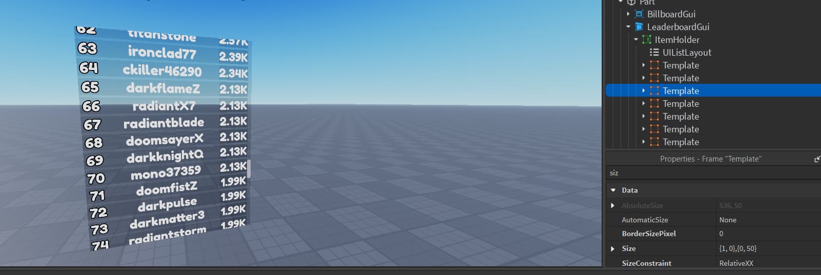 ScrollingFrame AutomaticCanvasSize seemingly not working - Building Support - Developer Forum ...