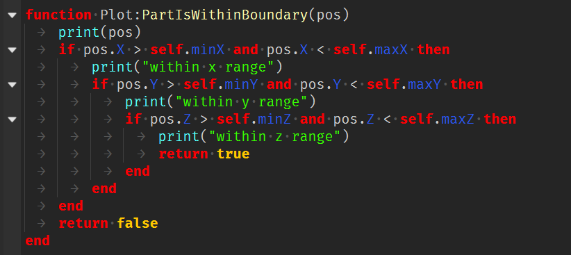 If conditions (Vector3 plot positions) always returns false - Scripting Support - Developer ...