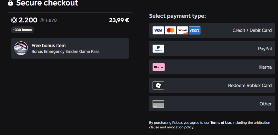 Roblox Plus cannot be purchased using other “select payment types”, it ...
