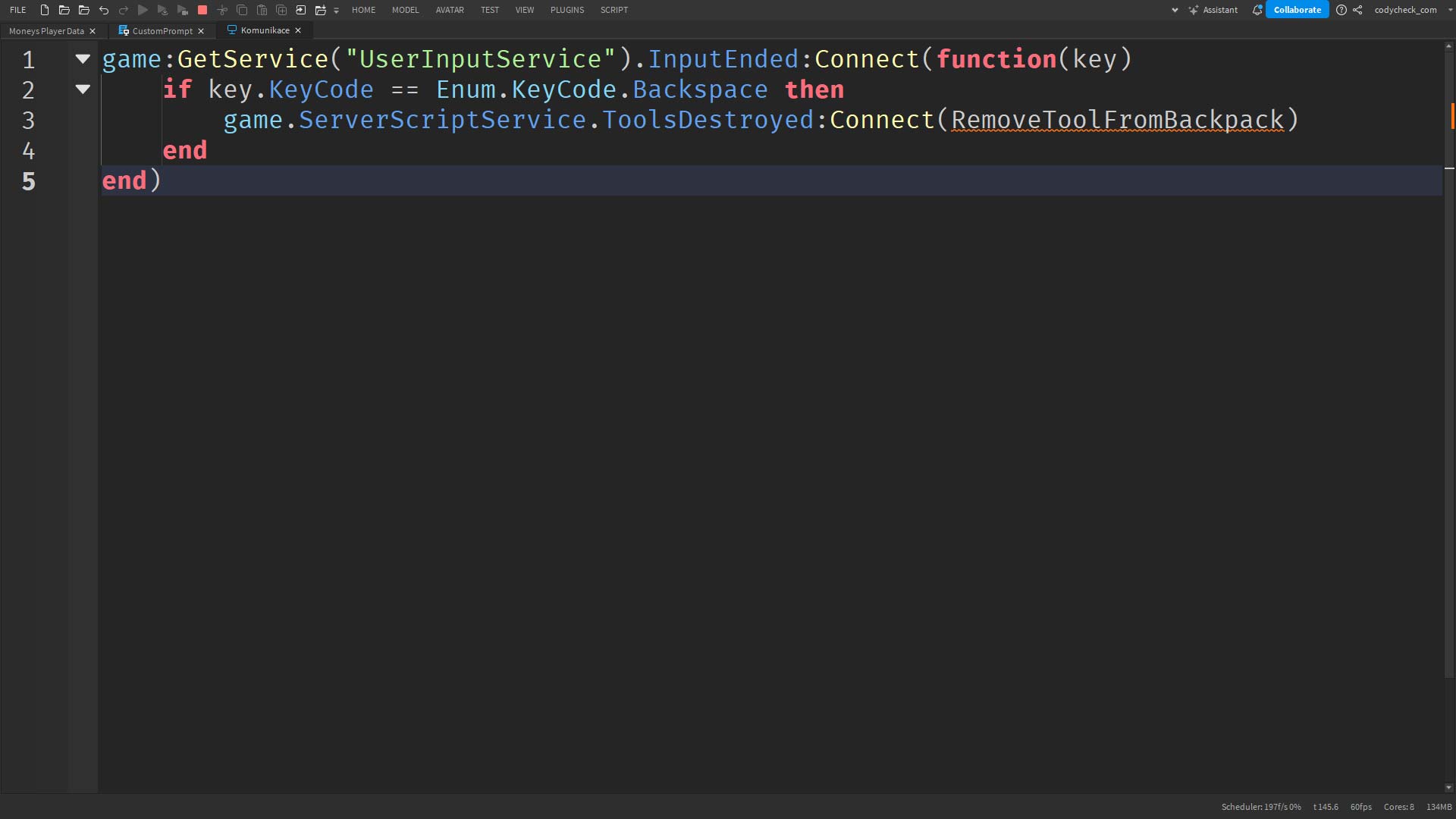 Tools (a Card) wil not be destroyed - Scripting Support - Developer Forum | Roblox
