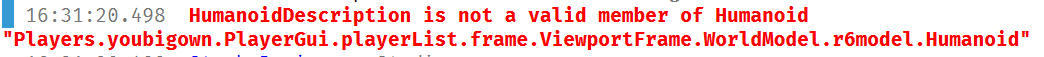 Struggling With Displaying Players Character On Viewportframe Scripting Support Developer