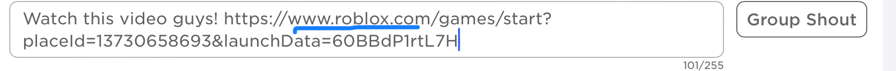 DevForum links are filtered on Announcements but not Group Shouts - Roblox Application and ...