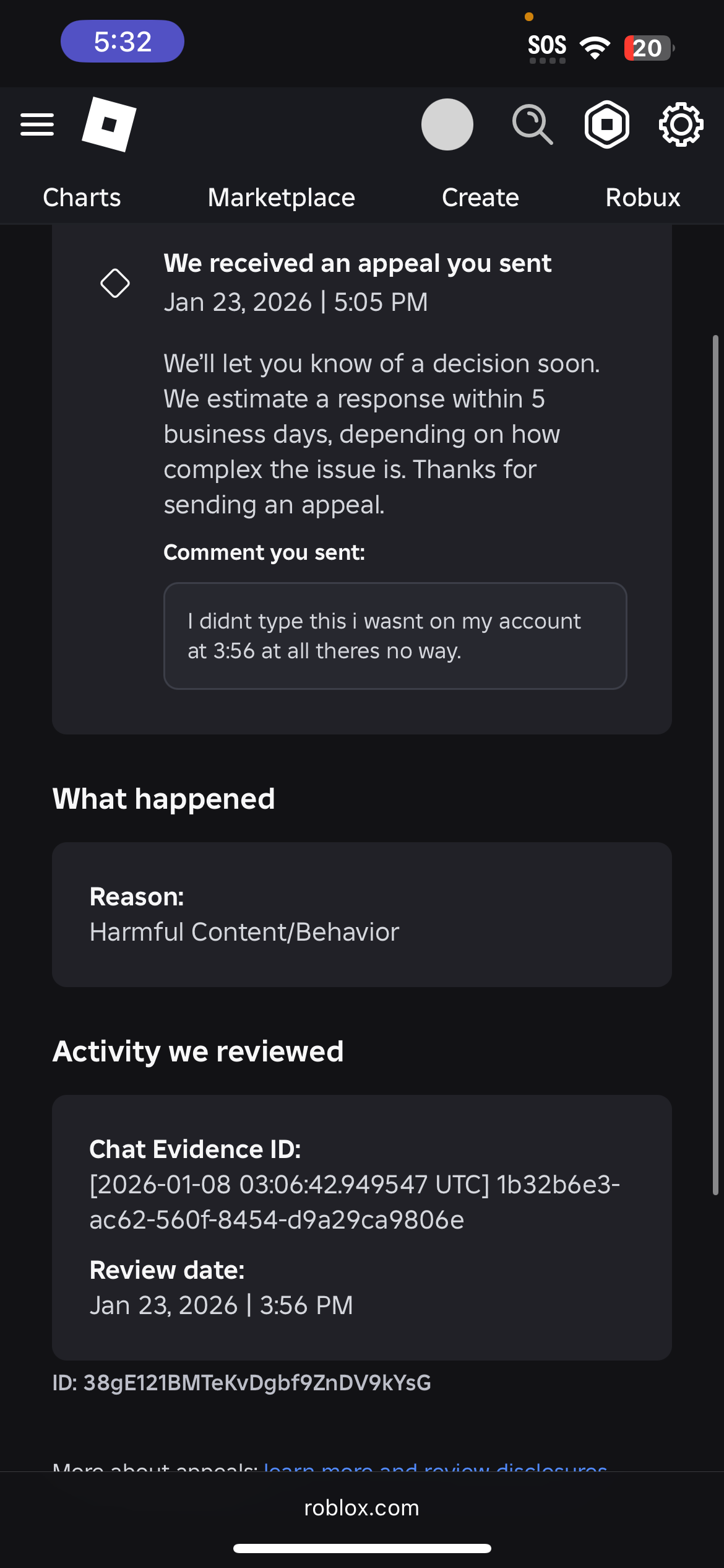 Roblox moderation bugs banning/terminating accounts without proper ...