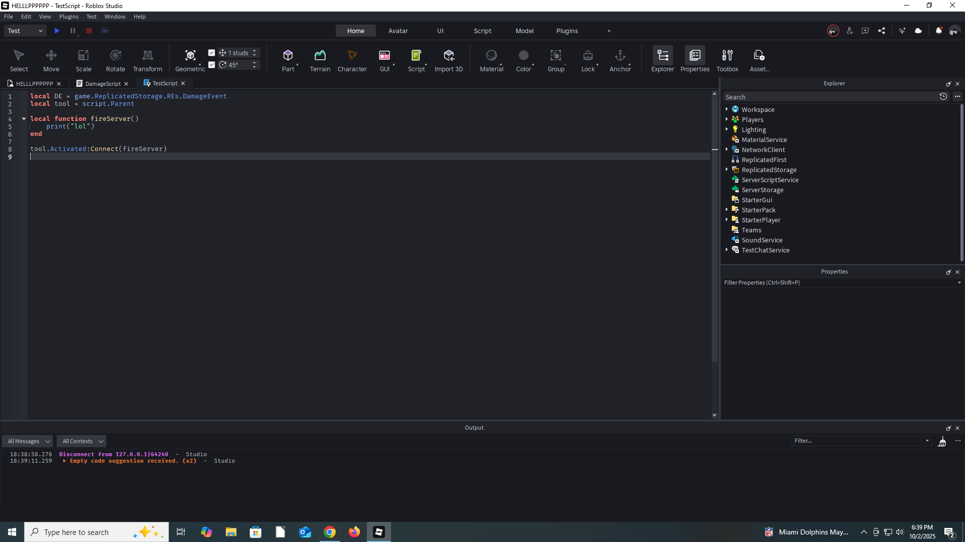 Function not being picked up - Scripting Support - Developer Forum | Roblox