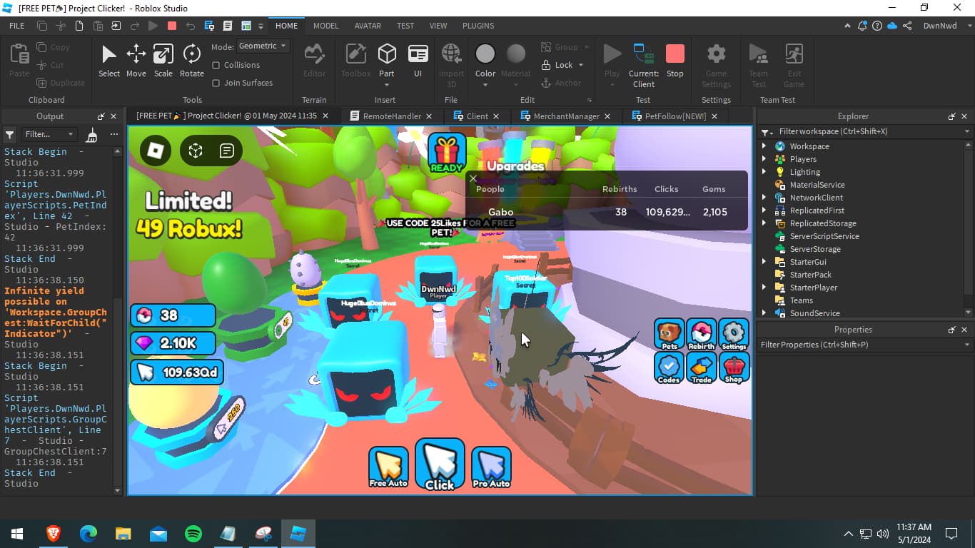 Pet Follow System! - Scripting Support - Developer Forum | Roblox