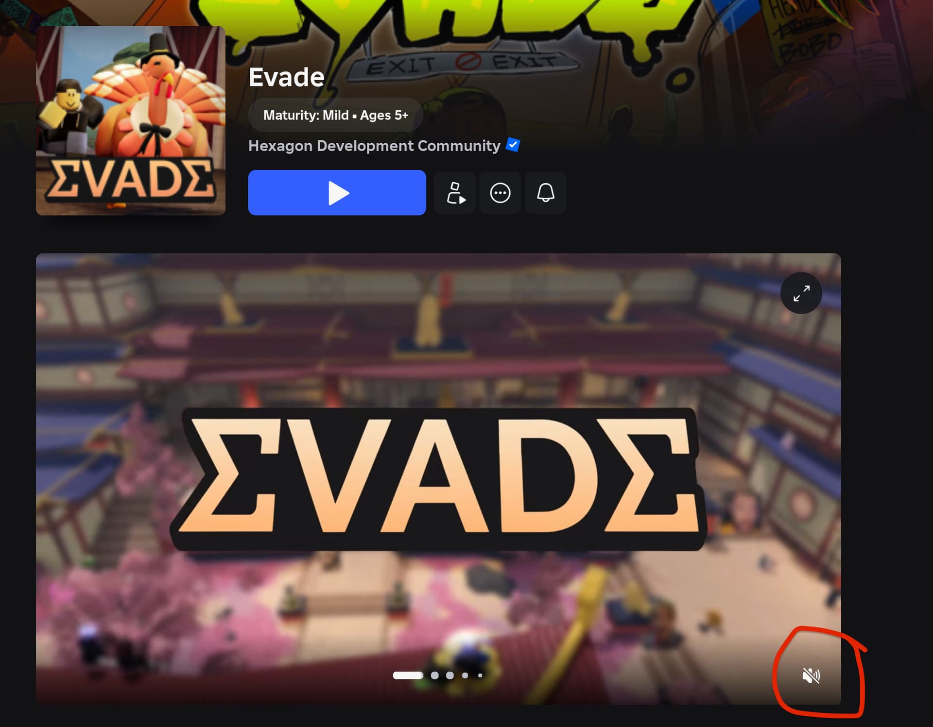 Clicking the unmute button on a game trailer doesn't actually unmute ...