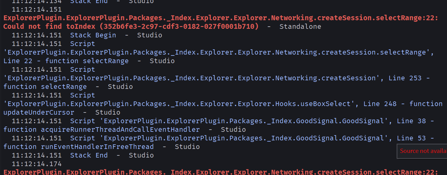 Infinite select after drag selecting many parts in explorer, unable to ...