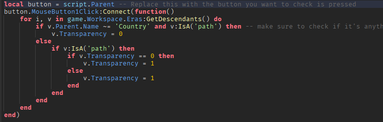 I want to create a script that makes a model visible after pressing an ...