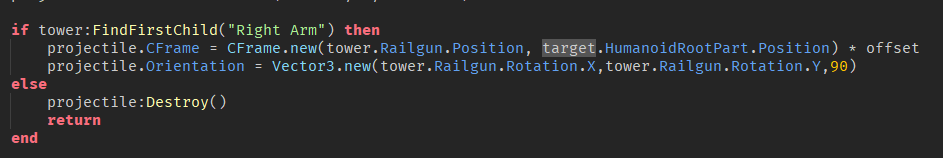 Projectile Orientation Not Working Scripting Support Developer Forum Roblox