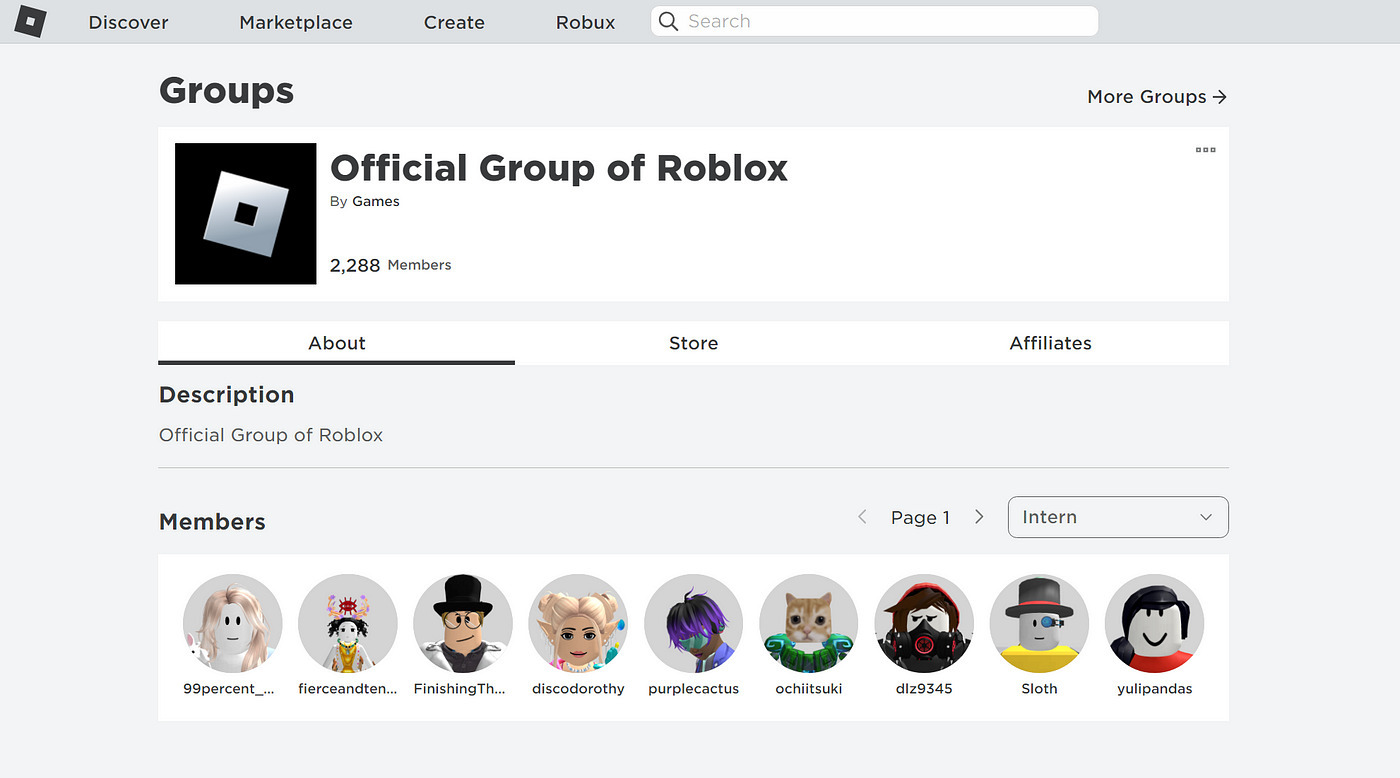 Unable to see group members on any group - Roblox Application and ...