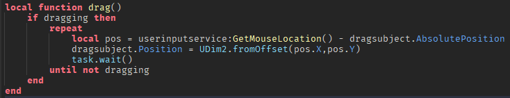 Need help with UI Dragging system - Scripting Support - Developer Forum | Roblox