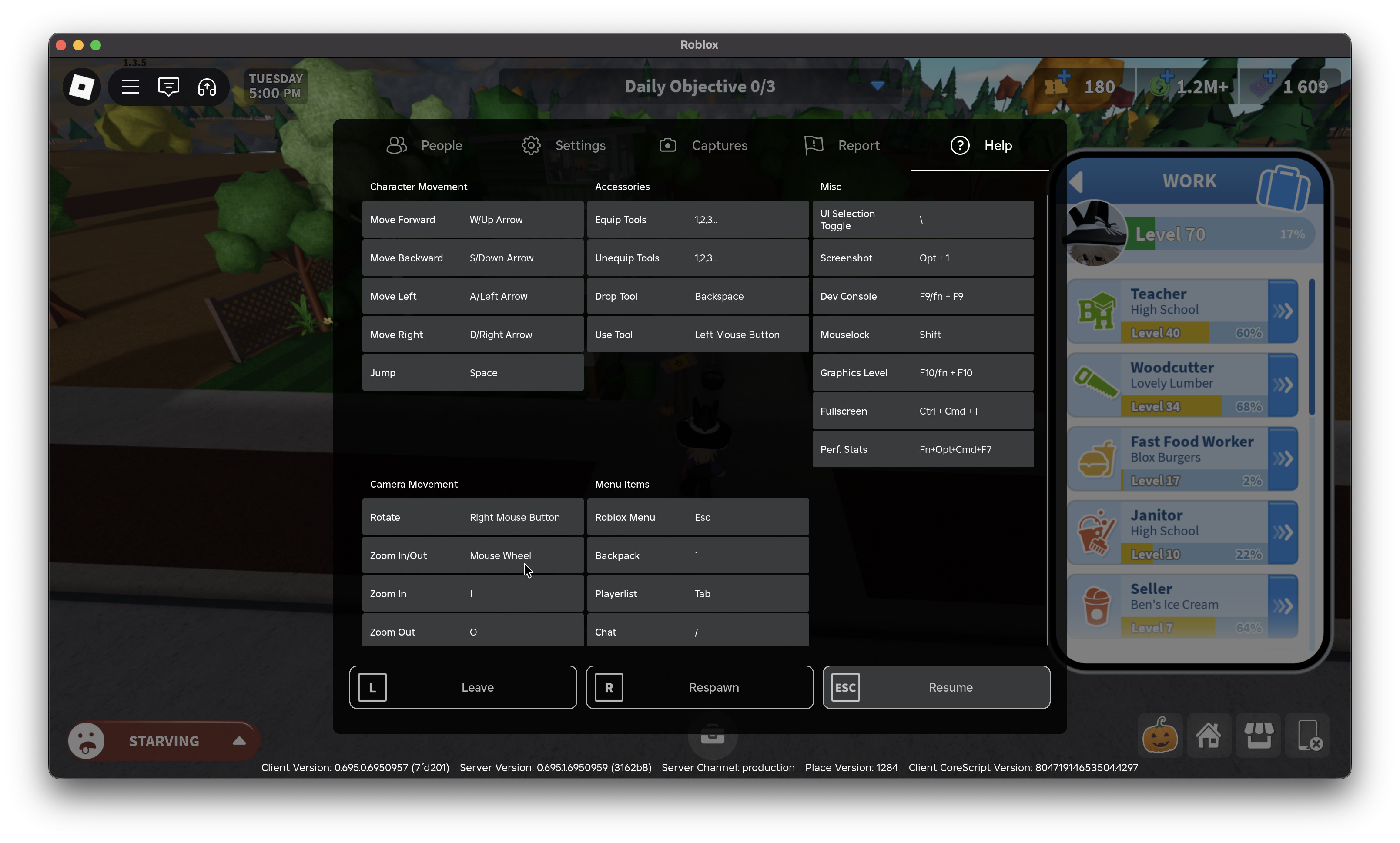 In-Game help menu doesn't list holding Shift whilst using the mouse ...