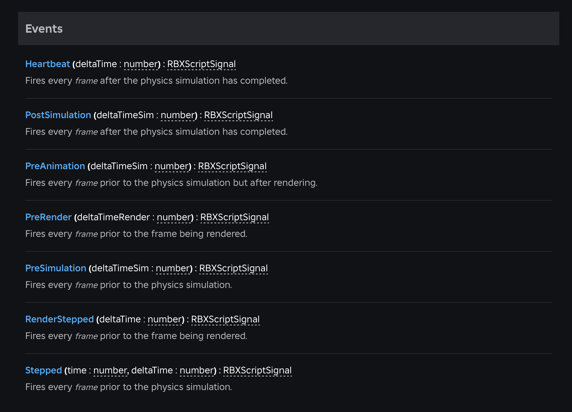 What's the difference between the different renderSteps? - Scripting Support - Developer Forum ...