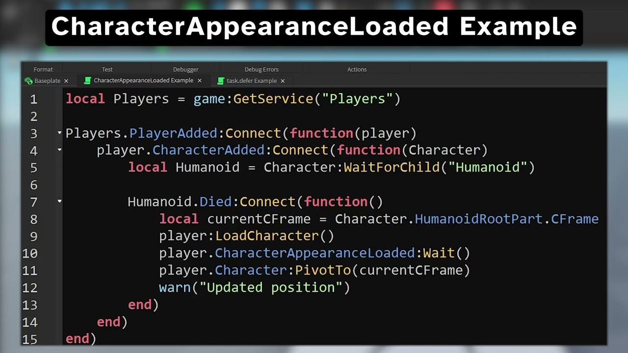 :LoadCharacter() on a specific position - Scripting Support - Developer Forum | Roblox