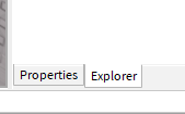 Explorer tab keeps appearing behind properties when opening a place ...