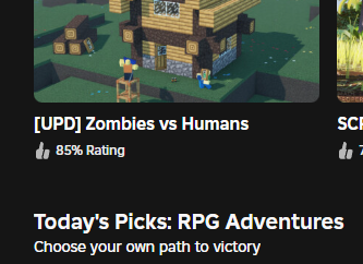 "Continue Playing" section missing from homepage - Roblox Application ...