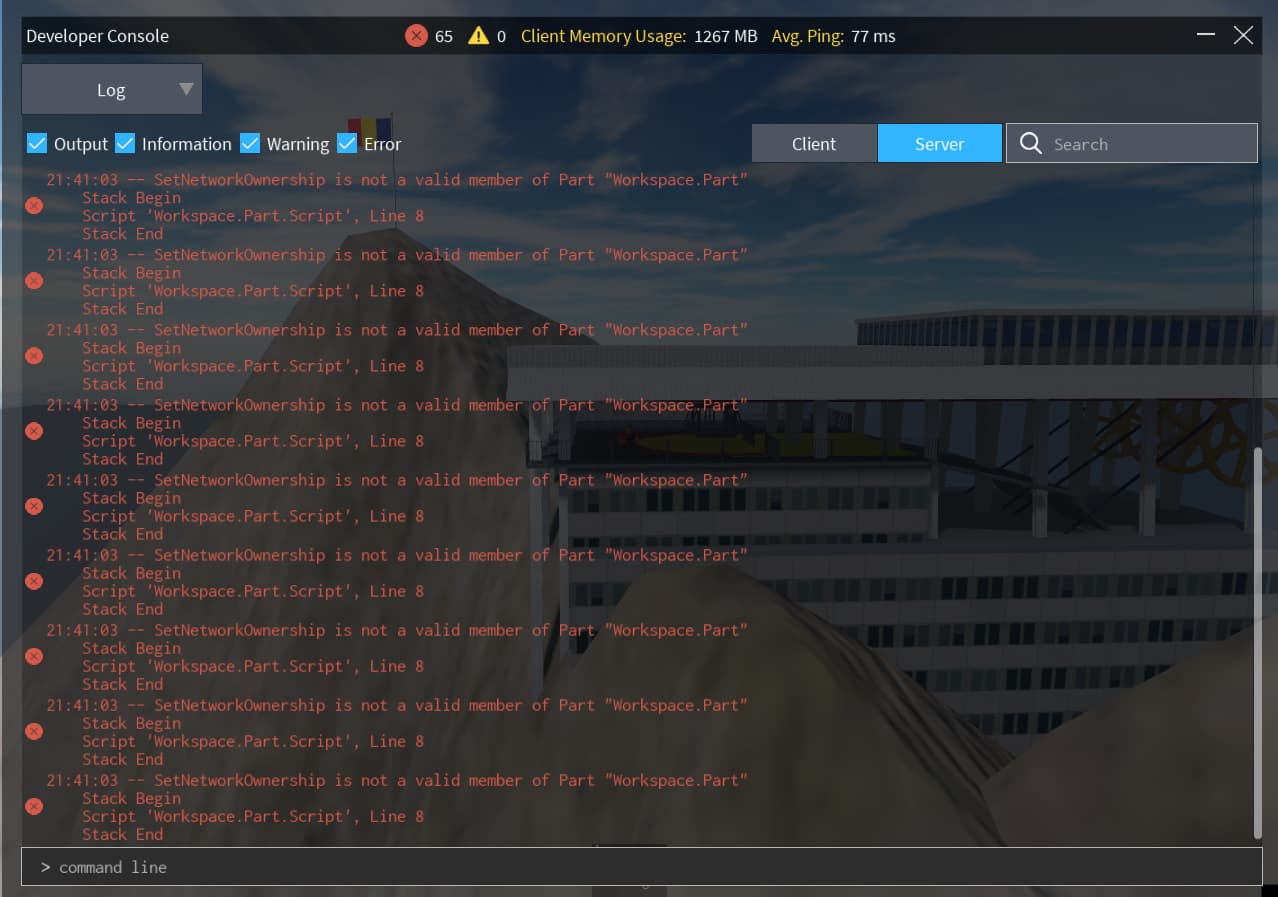 Parts Move Slowly When Not Interacting With Players Building Support