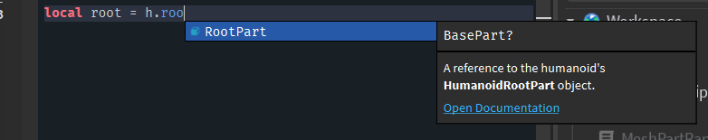 Humanoid.RootPart gives out the incorrect type - Studio Bugs ...