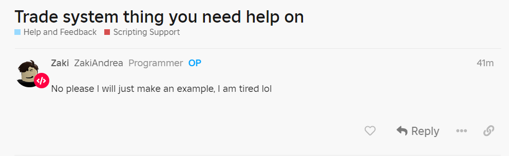 Trade system thing you need help on - Scripting Support - Developer ...