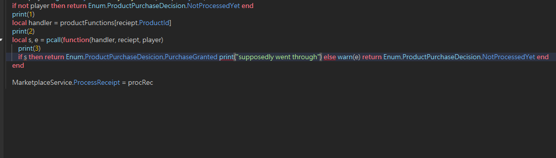 Developer products, purchasing currency, PLEASE HELP! - Scripting ...