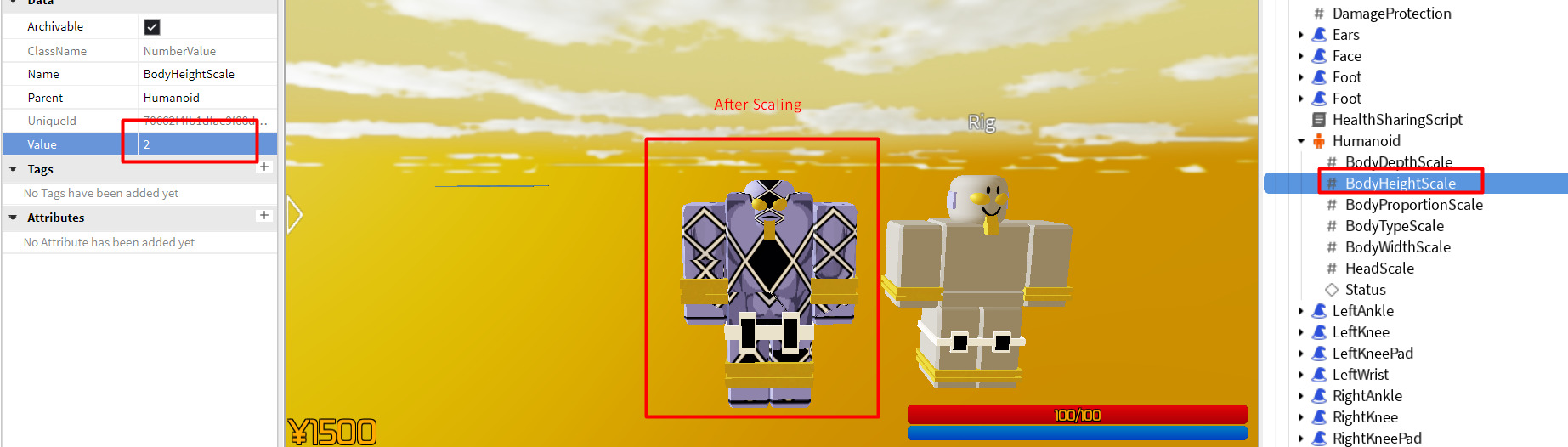 Humanoid Scaling Broken Studio Bugs Developer Forum Roblox
