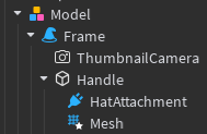 Portrait of a Hero in ROBLOX item uses a HatAttachment despite being a ...