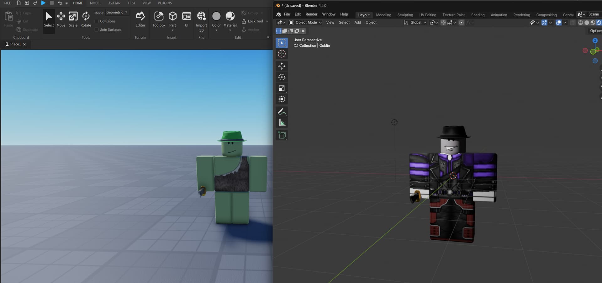 Importing rig from Roblox to blender completely changes textures - Platform Usage Support ...