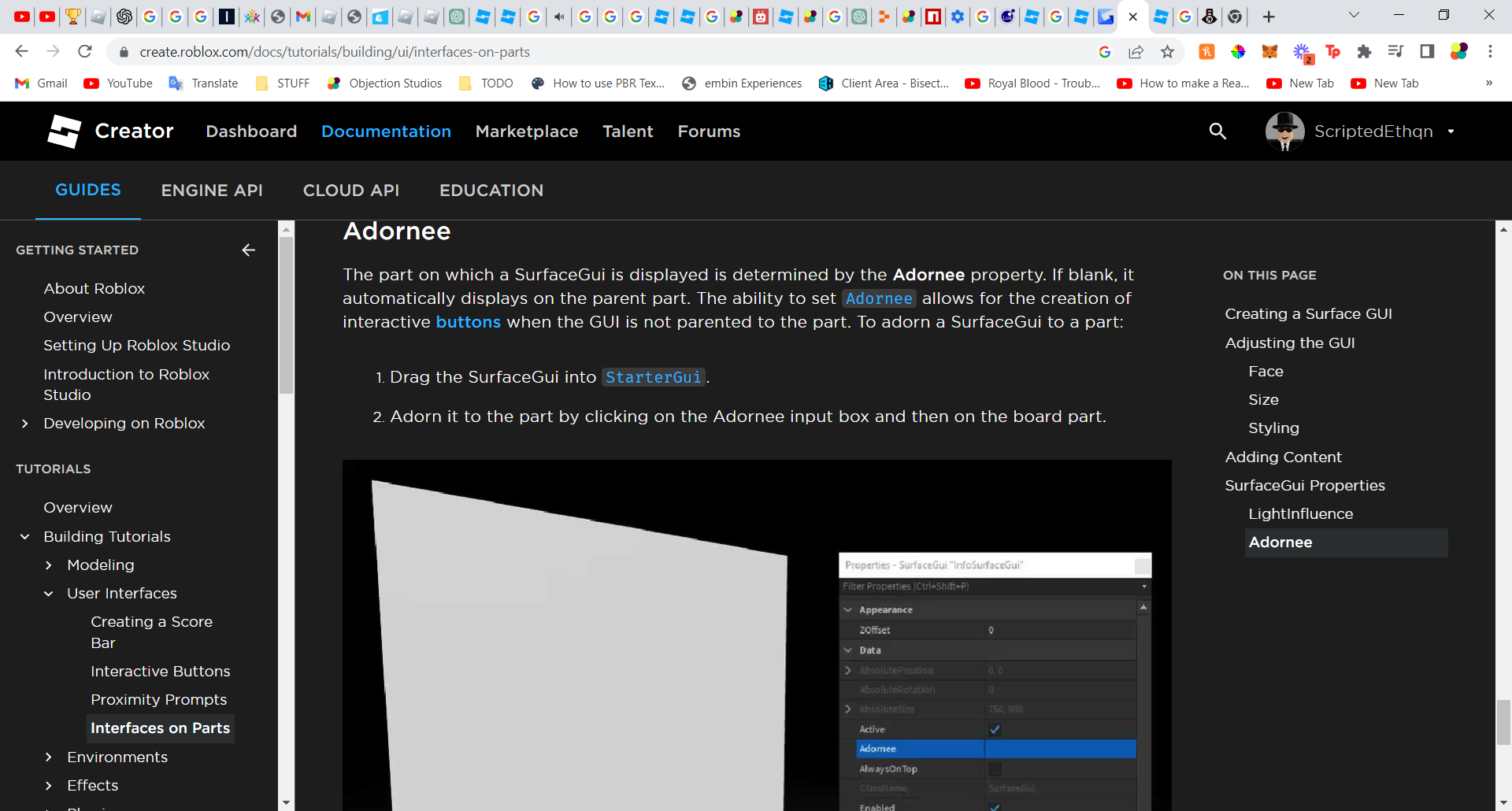 Surface Gui Not Detecting Click Scripting Support Developer Forum