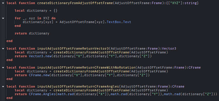 [Solved] Simplifying/shortening functions [Solved] - Code Review - Developer Forum | Roblox