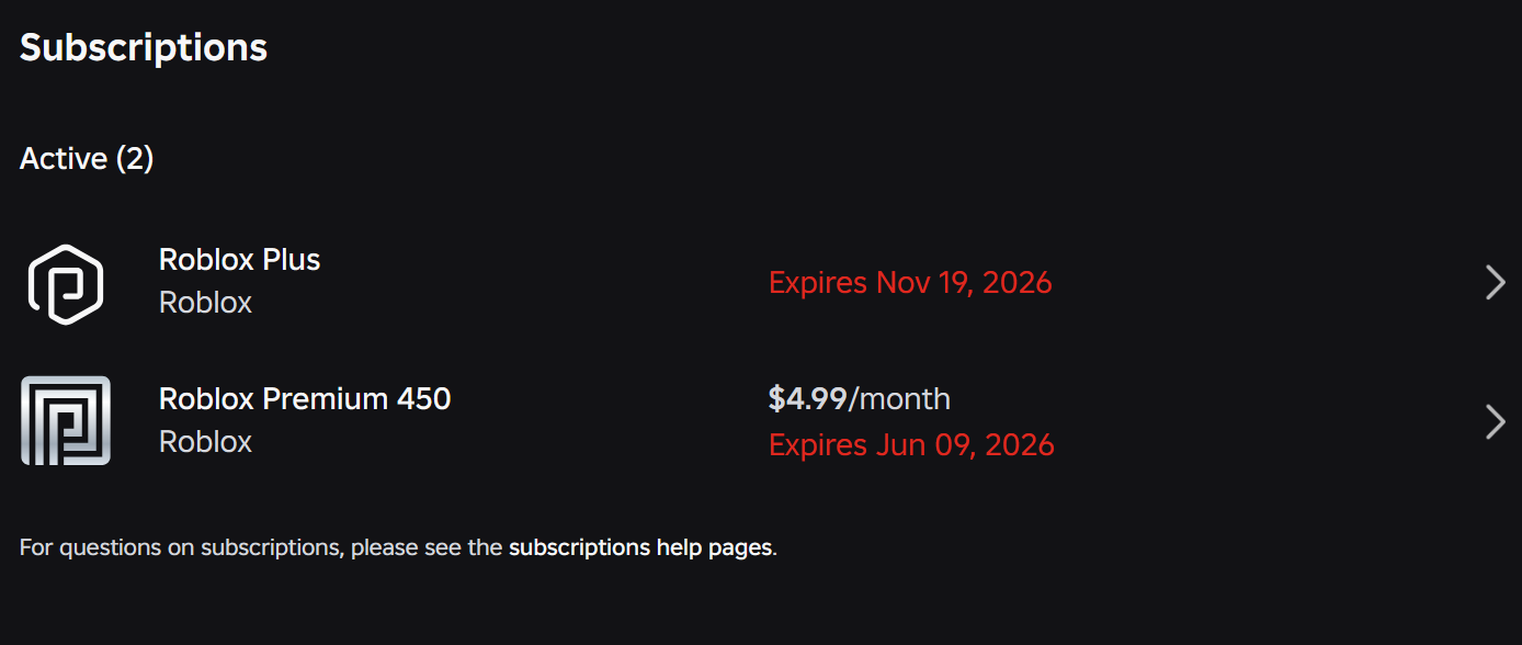 Can't change subscription auto-renew for Roblox Plus - Purchasing Bugs ...