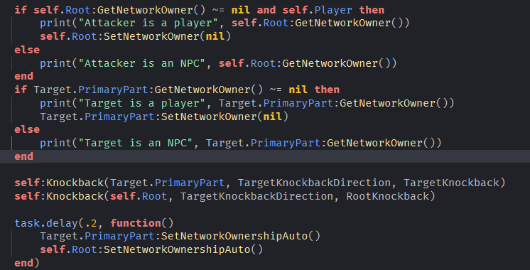 How to make proper knockback for a combat system? - Scripting Support - Developer Forum | Roblox
