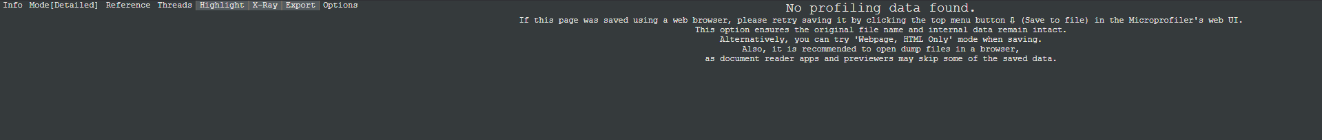 "No profiling data found." inside microprofile dumps - Scripting ...