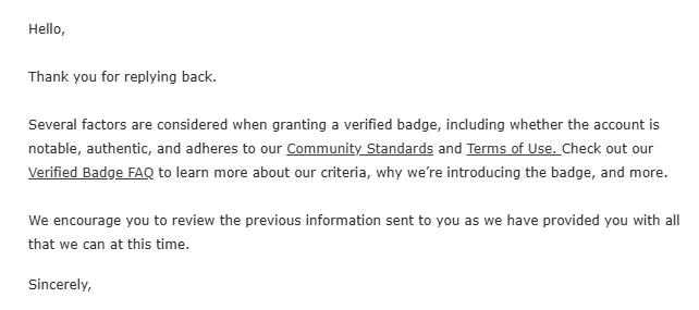 Verified badge inconsistency for people who recently received it ...