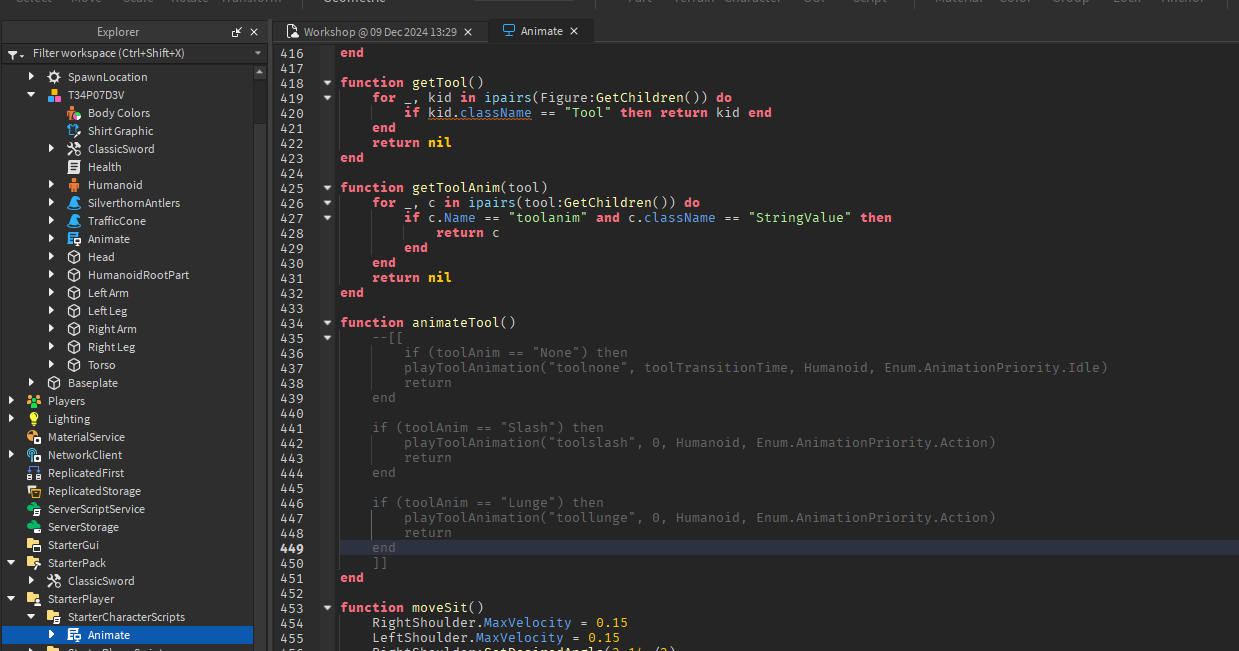 Crouch is floating when equipping any tool - Scripting Support - Developer Forum | Roblox