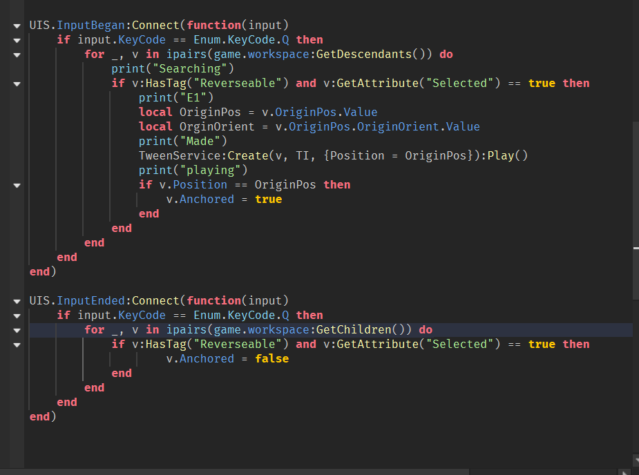 Reverse Ability Trouble - Scripting Support - Developer Forum | Roblox