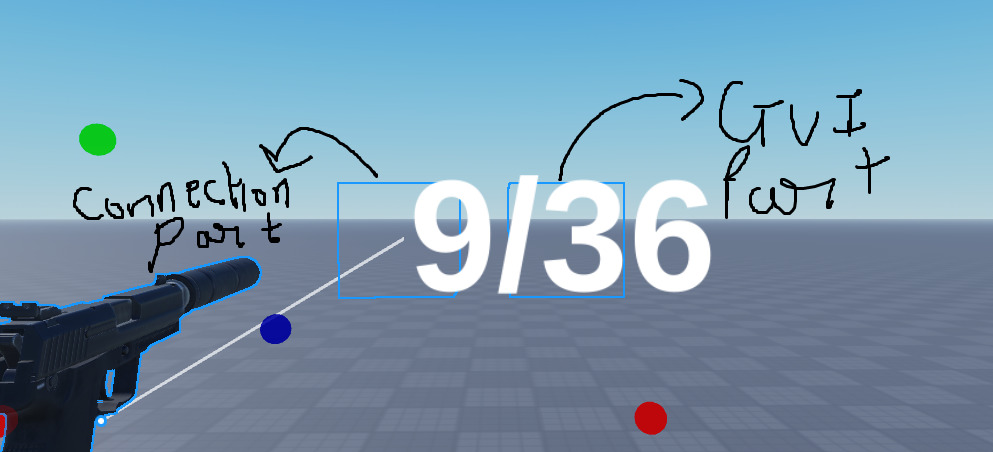How can I connect between a part in workspace and gui with a line - Scripting Support ...