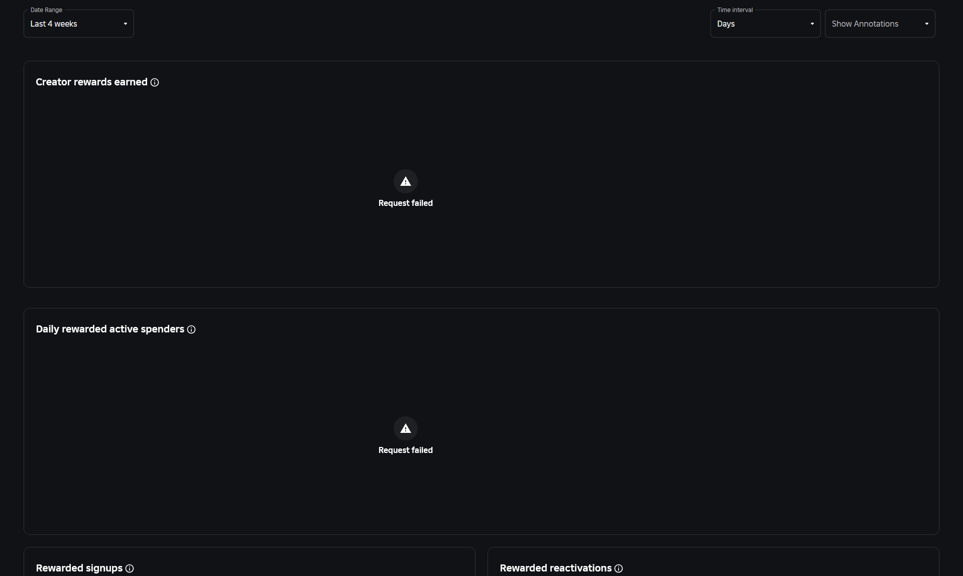 Creator Rewards telling me to sign up to DevEx despite having devexed multiple times before ...