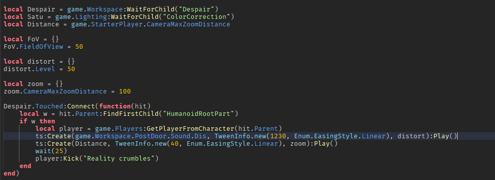 Attempting to tween lower CameraMaxZoomDistance, output error - Scripting Support - Developer ...