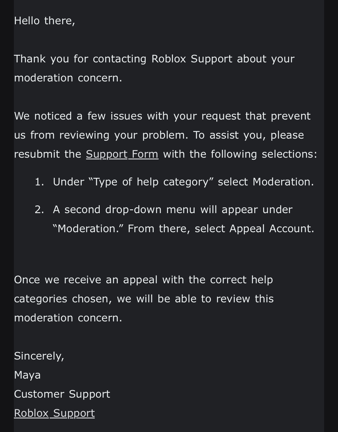[URGENT] False ban - creating or using an account to avoid an ...