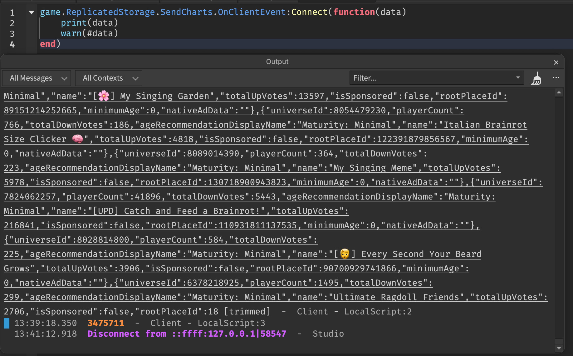 Is it safe to send the client a string that is ~3.5 million characters long? - Scripting Support ...