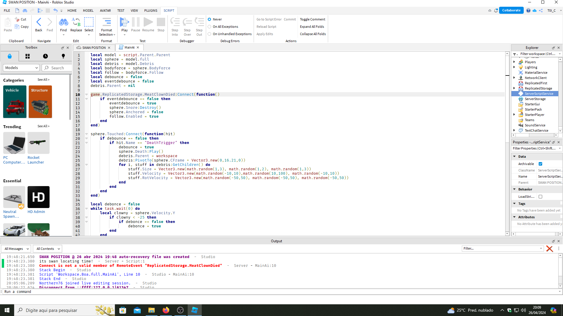 Function action issue - Scripting Support - Developer Forum | Roblox Function action issue - Scripting Support - Developer Forum | Roblox