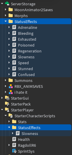 Status effect system causing lag when ending - Scripting Support ...