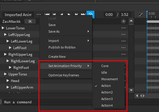 Some official animation packages have incorrect Animation Priority ...