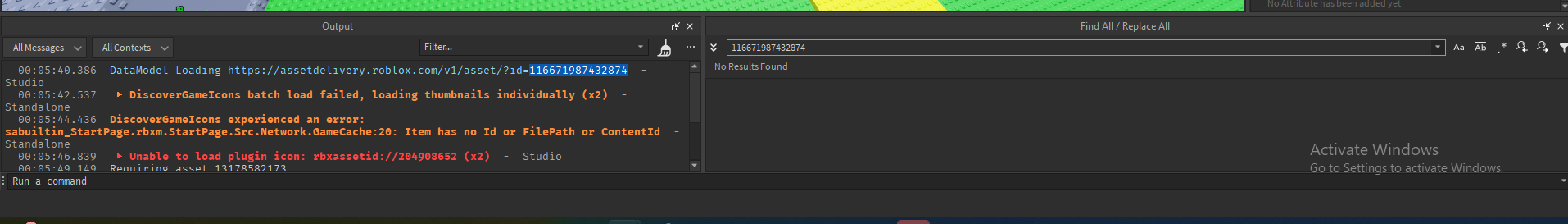 Game got moderated, can't find the asset and the game is down ...